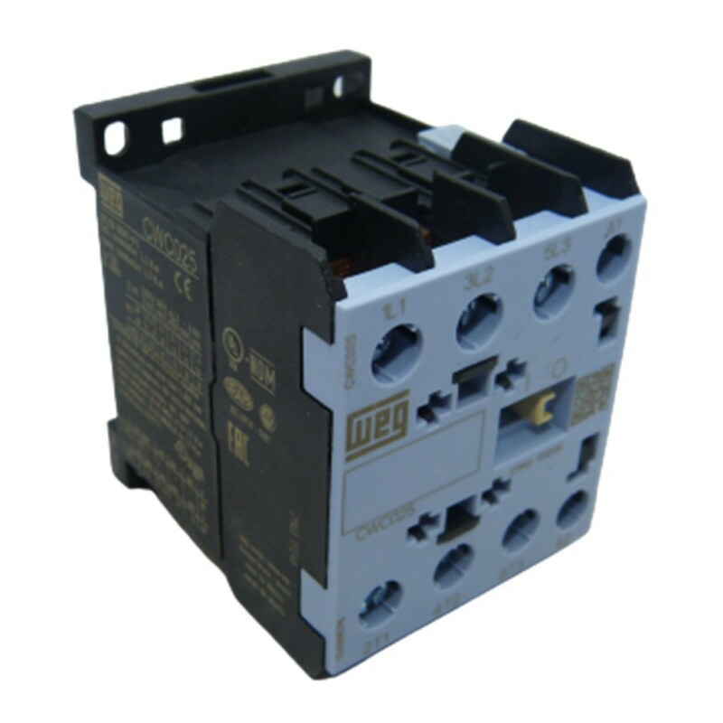 Contator Weg Cwc 25.00 220v Chave 7.5 cv (Mini Contator) Bobina Vca ...