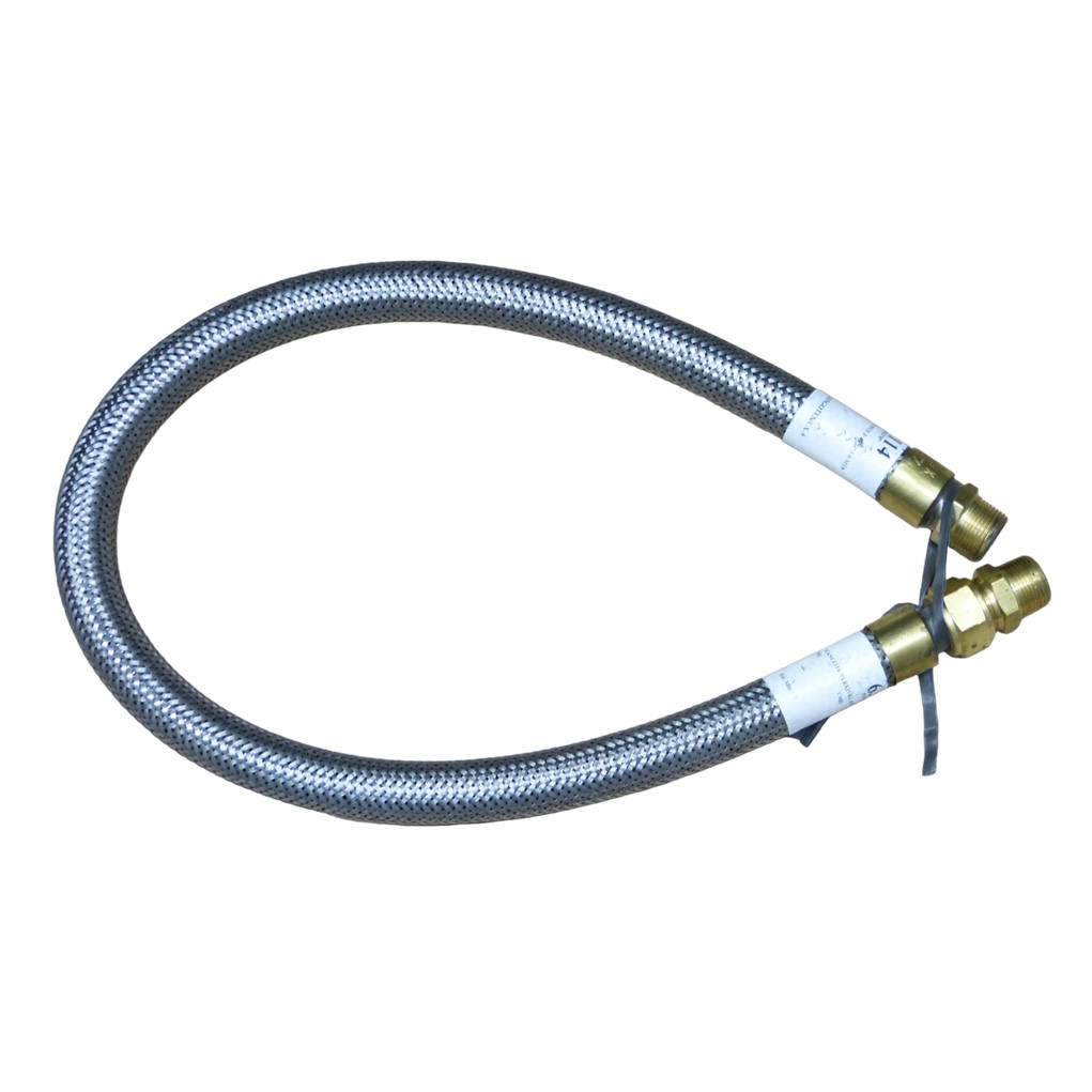 Mangote Flexível Aço Inox 3/4 Bsp 1.0 Mts 1Ld Fixo X 01 Ld Giratório